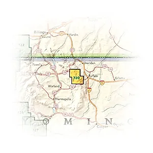Cloud Peak Wilderness Map (National Geographic Trails Illustrated Map, 720)