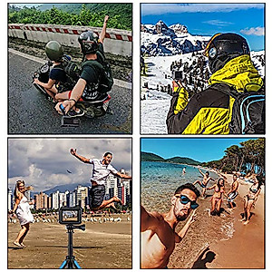 Taisioner Mini Pocket Selfie Stick Shorty Tripod Handle Grip Pole Three in One for GoPro AKASO Insta360 DJI Osmo Action Camera and Smart Phone Kid Adult Available Accessories