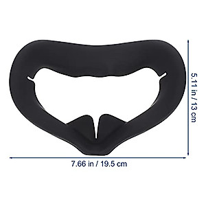 1pc Vr Eye Pads Vr Face Cover Silicone Headset Face Headset Face Cover Headset Face Pad Silicone Mask Silicone Face Mask Vr Face Mask Comfortable Face Cushion