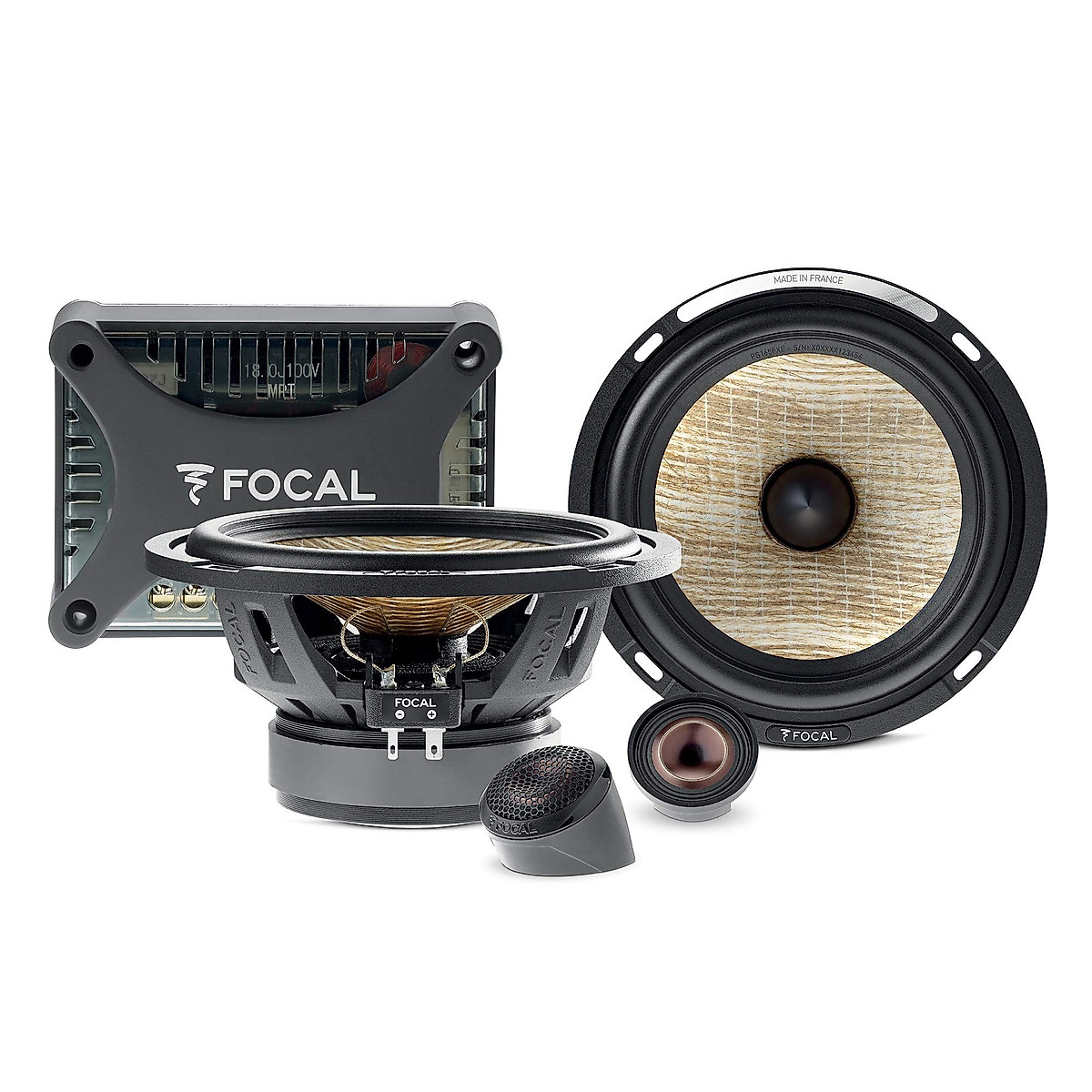 Focal PS 165 FXE 6.5" Flax Evo 2-Way Bi-Amplified Component Kit, Pair