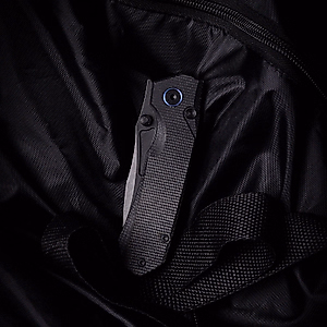 REMETTE Pocket Knife Rockable Design Button Lock Rhino 0315, EDC Pocket Knife for Men, 14C28N Blade Folding Knife, Durable Micarta Handle with Pocket Clip, Sharp Hunting Camping Knives