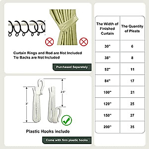 IYUEGO Pinch Pleat Solid Thermal Insulated 95% Sky Blueout Patio Door Curtain Panel Drape for Traverse Rod and Track, Sky Blue 84" W x 72" L (One Panel)