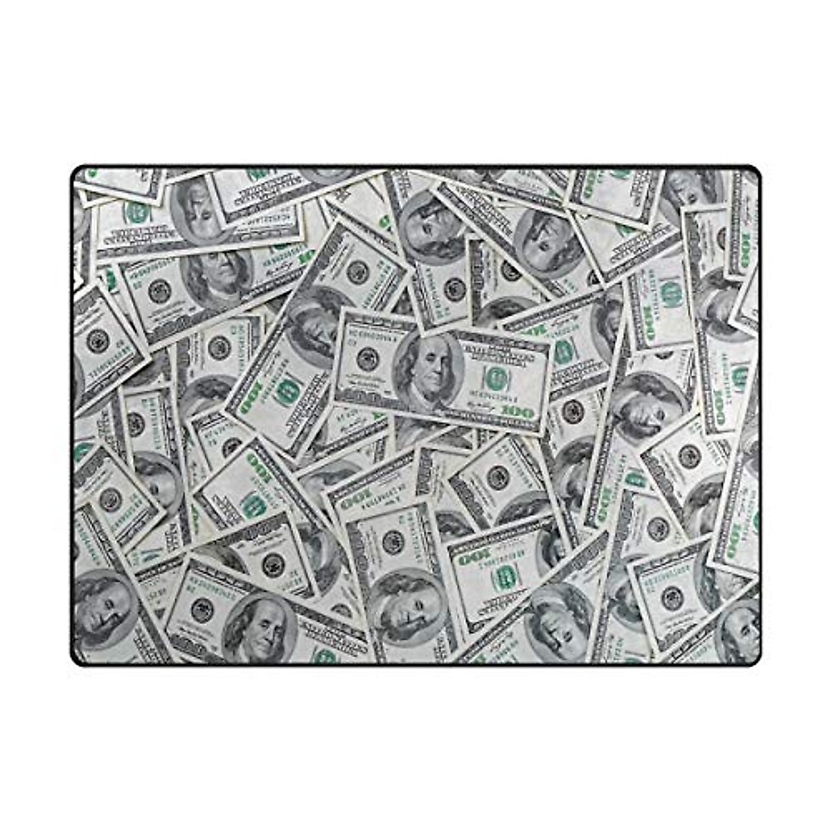 ALAZA Funny Dollar Money Area Rug Rugs for Living Room Bedroom 7' x 5'