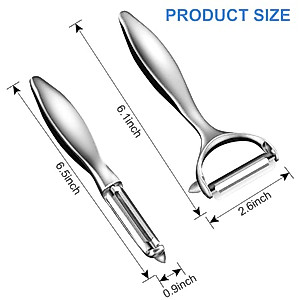 NileHome Vegetable Peeler, Potato Peelers For Kitchen Apple, Veggie, Fruit, Potatoes, Carrot Peeler Stainless Steel Potato Peeler Hand(2pcs)