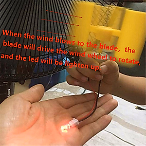 Mini Vertical Axis Type Wind Turbine Generator Model for Teaching Physical Power Generation Principle and DIY Science Education Experiment 2PCS