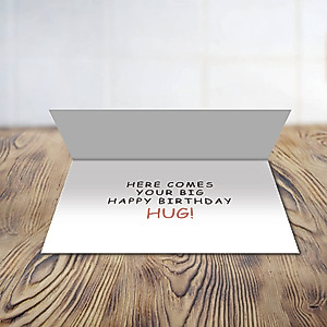 Chomerry Cat Birthday Card, Happy Birthday Card, Cat Hug Birthday Card, Bday Card for Cat Lover