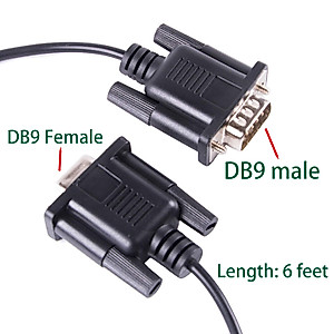 DB9 Male to Female Cable for APC UPS 940 0024c SUA-1000ICH SUA-1500ICH Communication Cable Serial Kable