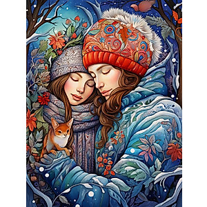 Bimkole 5D Diamond Painting Kits, Full Drill DIY Rhinestone Embroidery Set Paint with Diamonds Art by Number Kits Cross Stitch Home Wall Craft Decoration (12x16 inch)#b1755