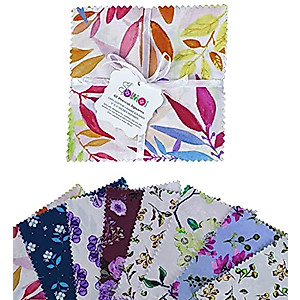 Print Precut 5-inch Cotton Fabric Quilting Squares Charm Pack DIY Patchwork Sewing Craft-