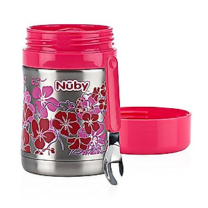 Nuby Stainless Steel Thermos, Pink