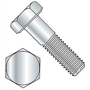 Hex Cap Screw, M8 x 1.25 x 30mm, Carbon Steel, Zinc, Grade 8.8, UNC, 100 Pack