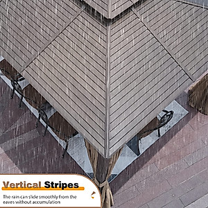 EROMMY 12' x 12' Gazebo, Outdoor Galvanized Steel Roof Hardtop Canopy with Aluminum Frame, Permanent Metal Pavilion with Netting and Curtains, for Patio Backyard Deck and Lawns