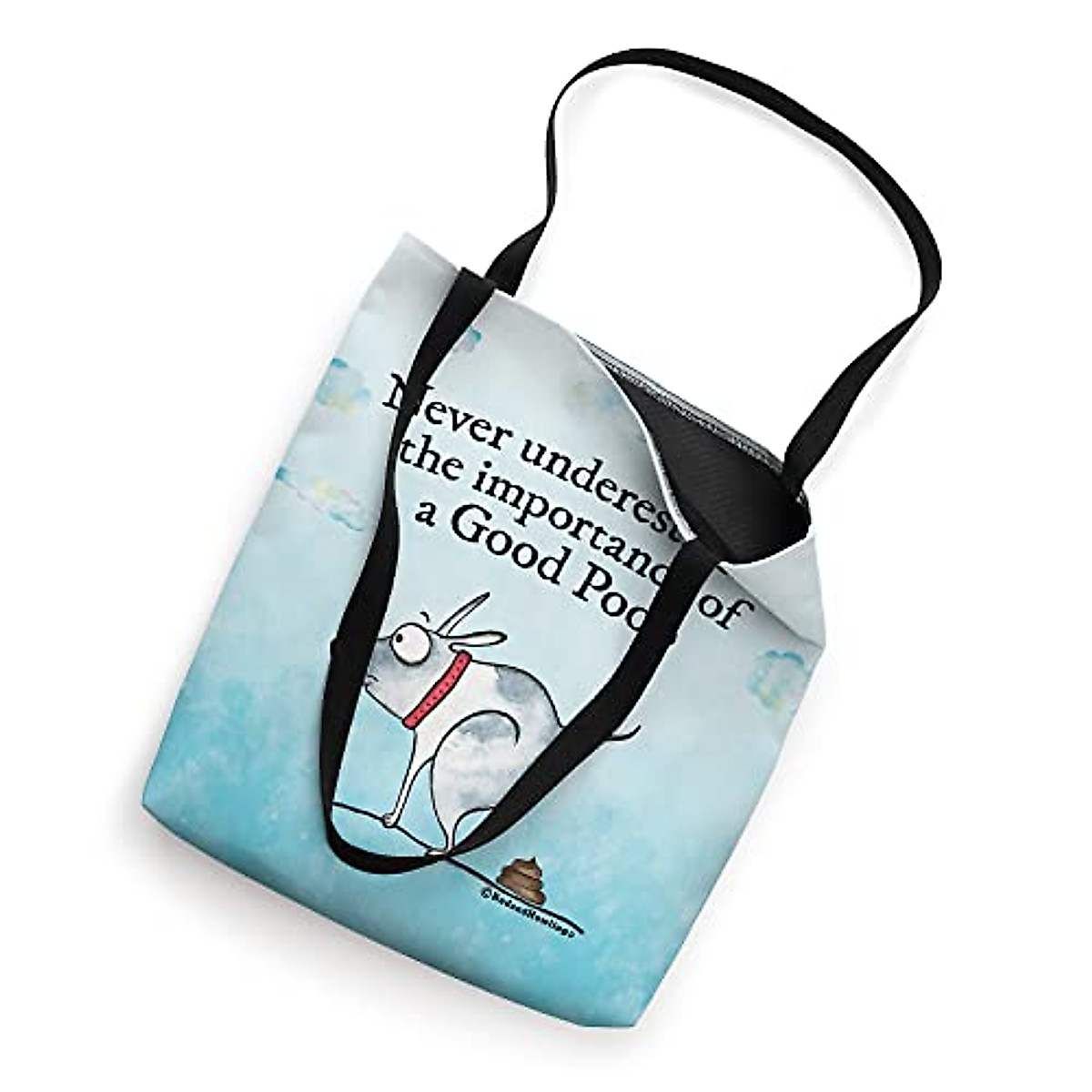 Red and Howling Importance of a Good Poop Funny Dog Tote Bag