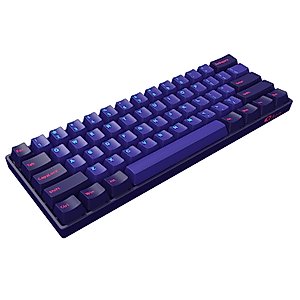 YUNZII AKKO NEON 3061 61 Keys Bluetooth 5.0 Wireless/Wired Mechanical Keyboard with RGB, NKRO, PBT Keycap,Programmable (Gateron Green Switch)