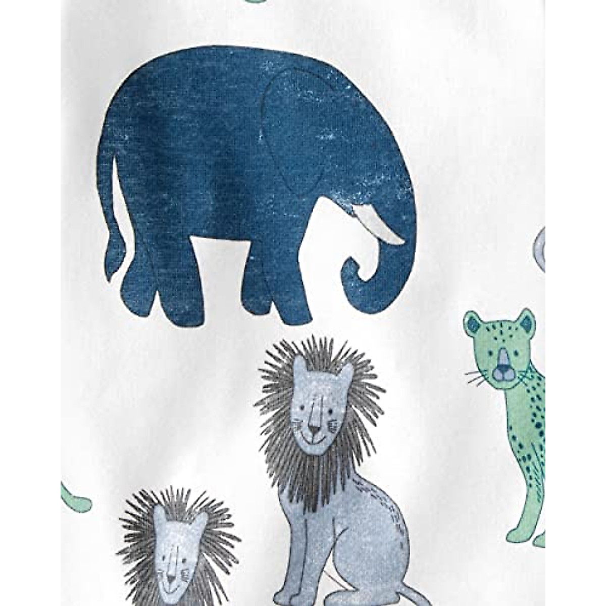 Little Planet Baby 3-Pack Organic Cotton Short-Sleeve Rib, Safari, 12 Months