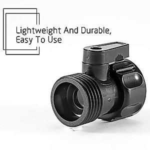 Cosweet 12 Pack 3/4'' Plastic Garden Hose Shut Off Valve- Standard Water Shutoff Valve Shut-Off Ball Valve Thread Connector Coupling for Telescopic Water Pipe Water Gun Valve Control