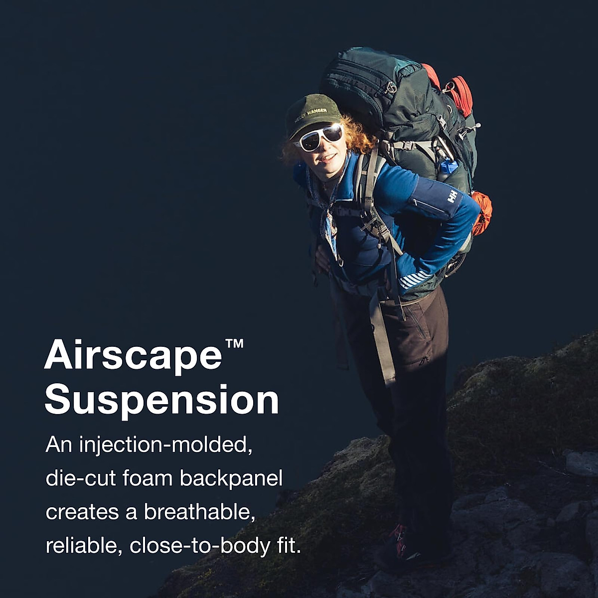 Osprey Ariel Plus 70 Women's Backpacking Backpack, Night Jungle Blue, X-Small/Small