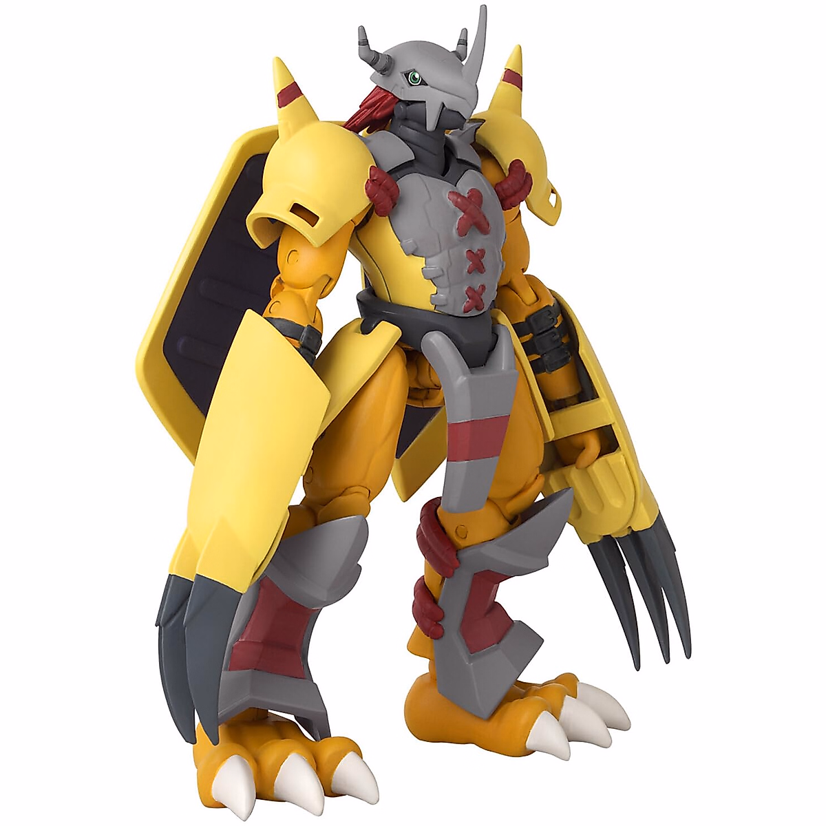 BANDAI Anime Heroes Digimon WarGreymon Action Figure | 6.5'' Tall WarGreymon Articulated Anime Figure with Extra Set of Hands and Accessories | Collectable Anime Merch Digimon Figure Wargreymon