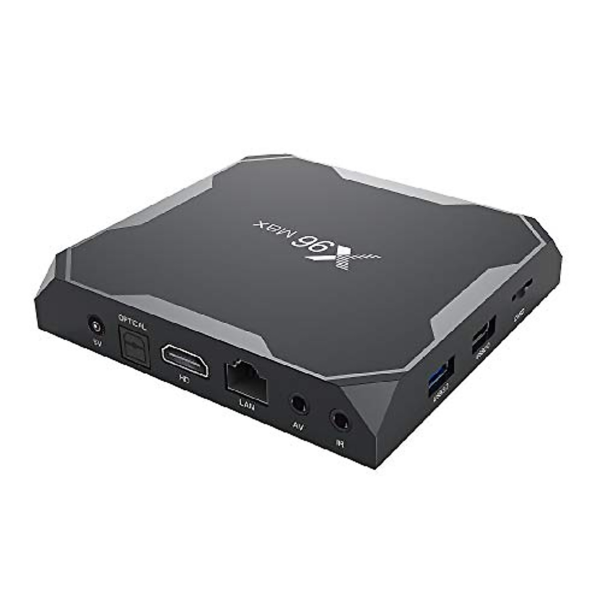 Android TV Box 9.0 X96 Max+ Smart TV Box Amlogic S905X2 Quad Core 4GB 64GB Support USB 2.4G WiFi BT 1000M 4K Media Player Set top Box Android Mini PC with Wireless Keyboard Remote(Backlit) TTV Box