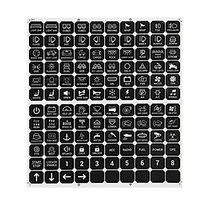 Auxbeam RGB Bluetooth 8 Gang Switch Panel AR-820 Toggle Momentary Pulsed Switch Pod for Truck UTV Offroad Boat with Switch Panel Sticker