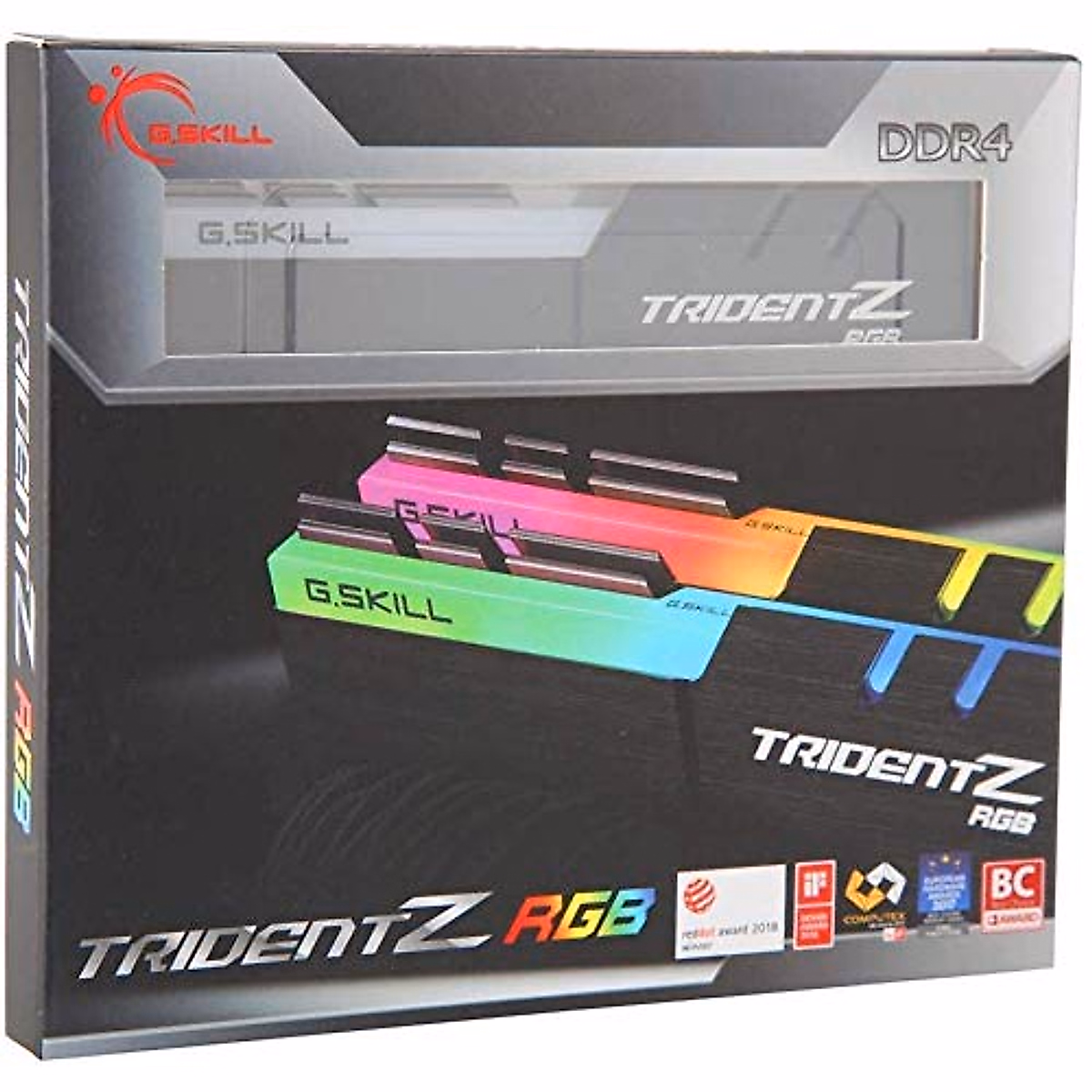 G.SKILL Trident Z RGB Series (Intel XMP) DDR4 RAM 16GB (2x8GB) 3600MT/s CL18-22-22-42 1.35V Desktop Computer Memory UDIMM (F4-3600C18D-16GTZRX)
