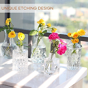 BIGIVACA Set of 30 Clear Bud Vases for Wedding Centerpieces and Table Decor