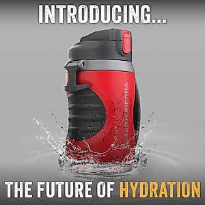 High Sierra [2 PACK BPA FREE, 64 OZ Insulated Water Jug, [Silicone Spout – NO MORE TEETH BUMPS] Built-in Fence Anchor, Keeps Iced Water Cold for Hours, EXTRA LARGE Sports Bottle 1.89 Litter Capacity