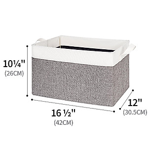 GRANNY SAYS Bundle of 4-Pack Storage Baskets with Metal Frame & 4-Pack Extra Large Storage Bins