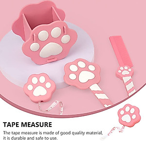 DOITOOL1pc Cartoon Cat Paw Modeling Tape Measure Portable Small Tape Measure Tool Practical Tools