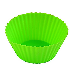 Silicone Cupcake Cups Pack of 24.Reusable Silicone Baking Cups,Multicolor Muffin Liners .Resistance High Temperature. Silicone Cups for Baking