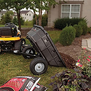 Ohio Steel 4048P-HYB Dump Cart, 15 Cubic feet, Hybrid Hitch - with Pin to Lock