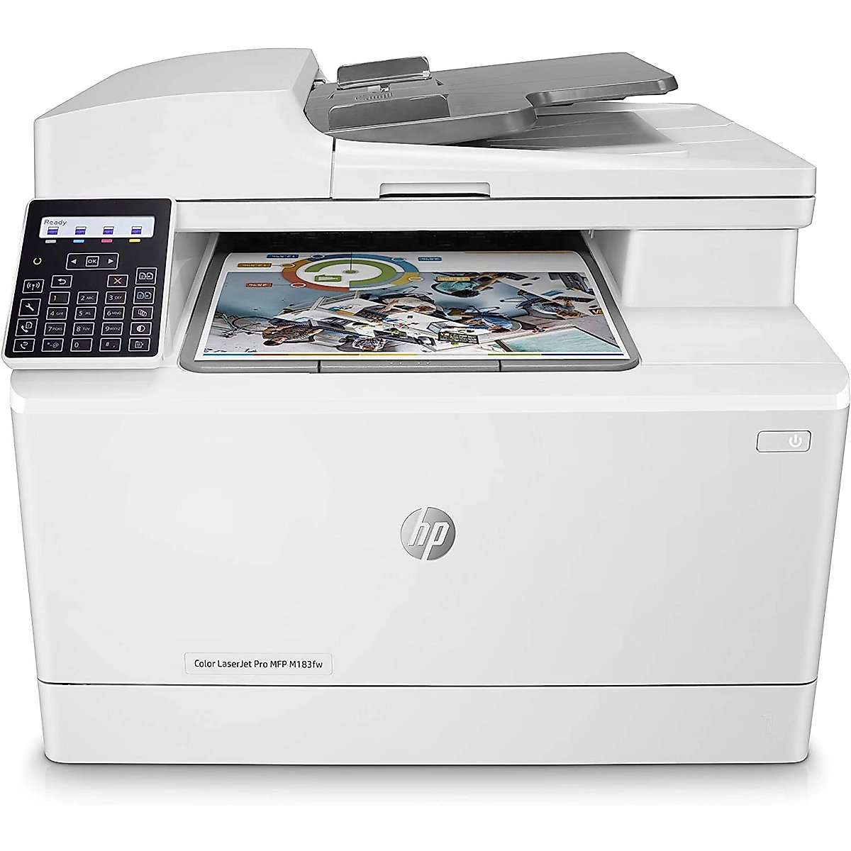 HP Color Laserjet Pro MFP M183fw Multifunction Wireless Printer, Scan, Copy and Fax with Built-in Fast Ethernet, 7KW56A (Renewed)
