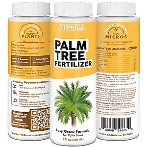 TPS NUTRIENTS Palm Tree Fertilizer for All Palms and Ferns, Liquid Plant Food, 32 oz (1 Quart)
