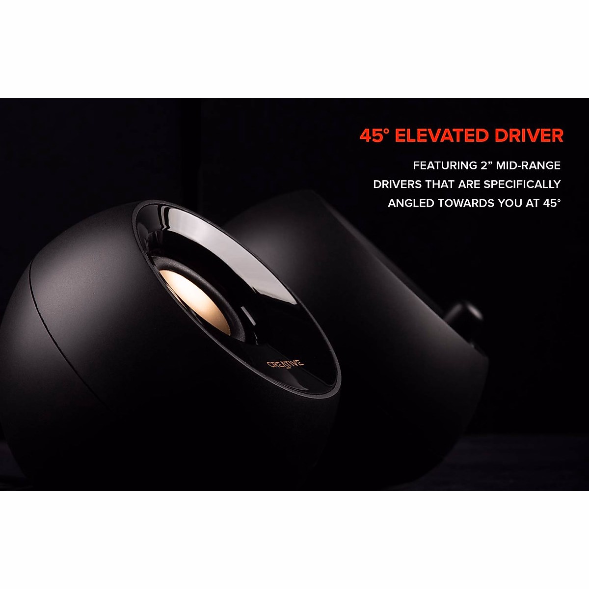 Creative Pebble Plus 2.1 USB-Powered Desktop Speakers with Down-Firing Subwoofer and Far-Field Drivers, Up to 8W RMS Total Power for PCs and Laptops (Black) (Renewed)