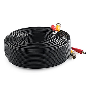 Postta BNC Video Power Cable (4 Pack 100 Feet) Video Security Camera Cable Wire with Eight Connectors for CCTV DVR Surveillance System