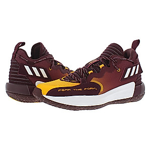 adidas Sm Dame 7 Extply Unisex Shoes Size 11, Color: Burgundy/Yellow