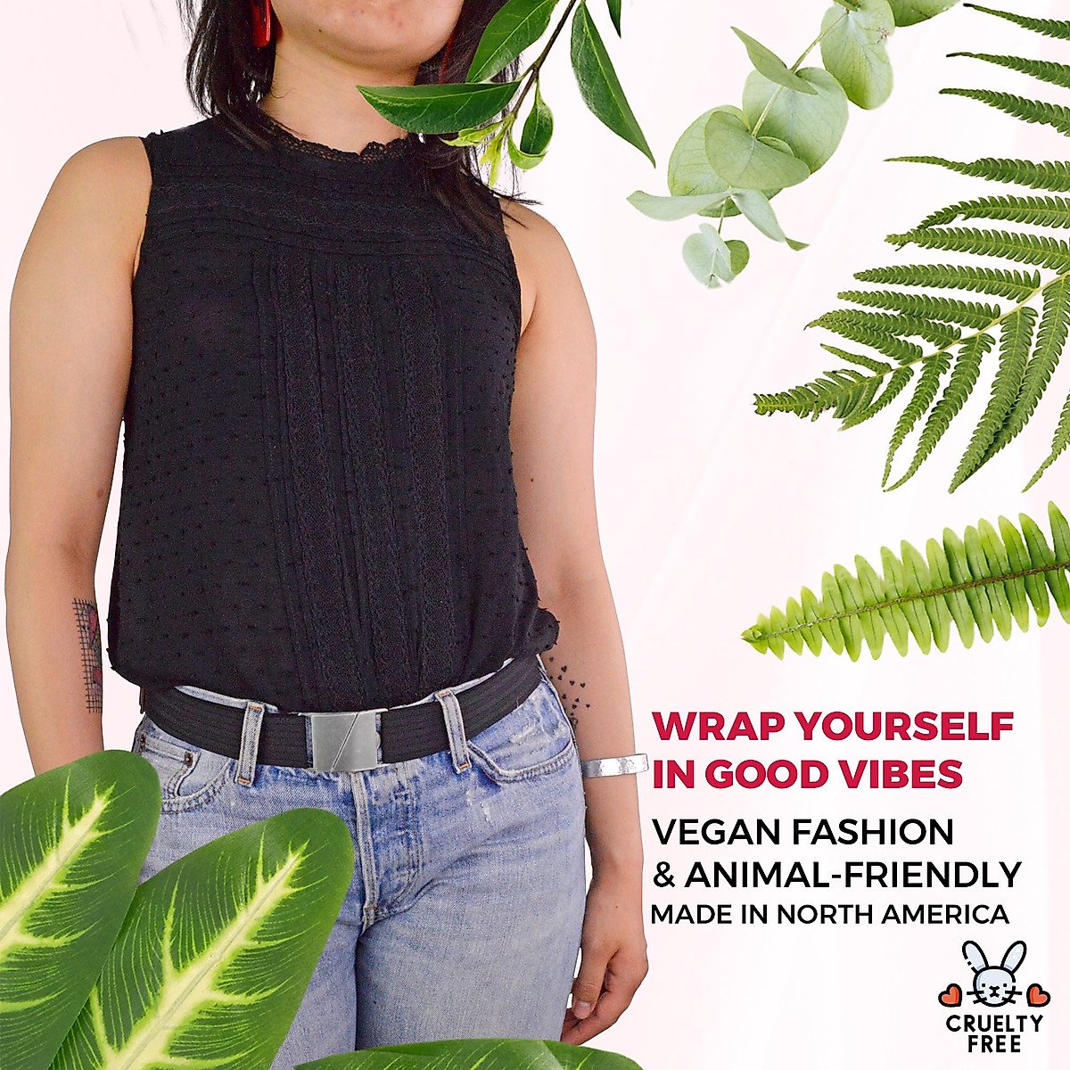 Truth Belts for Women - Adjustable Stretch Belt for Natural Fit - No Show Women Belt for Jeans, Pants, and Plus Sizes