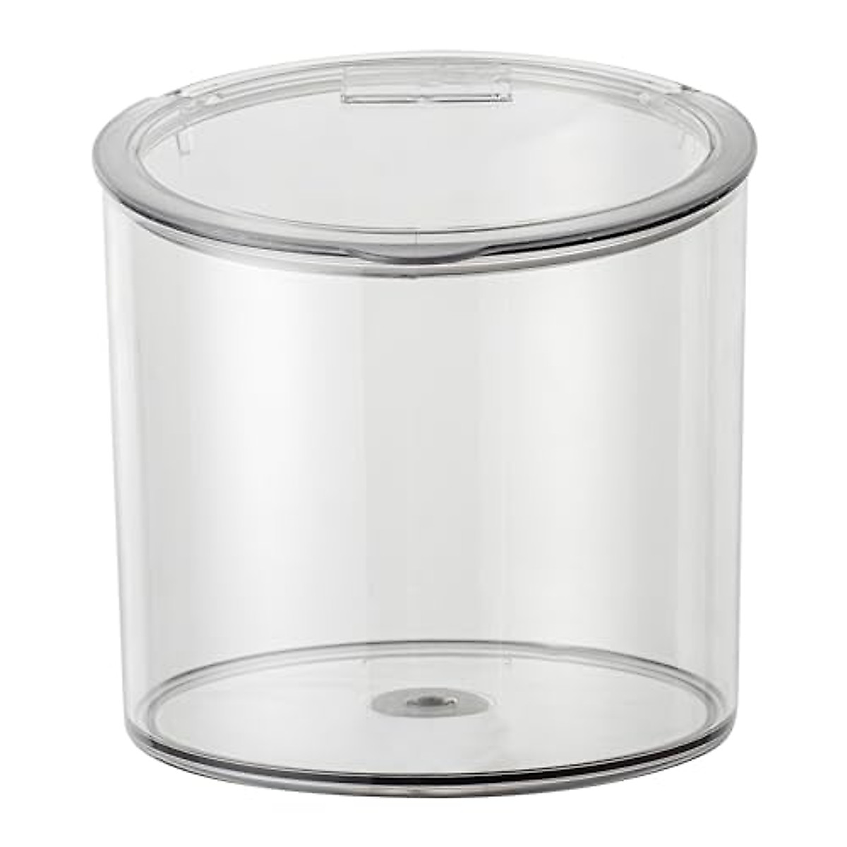 Restaurantware Met Lux 2.6 Gallon Food Storage Container, 1 Airtight Treat Box - With Scoop, Shatterproof, Clear Plastic Cereal Container With Hinged Lid, For Kitchen Or Pantry Organization