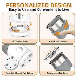 Milk Frother,4-in-1 milk frother steamer,12oz Instant Milk Frother,Milk Warmer for Coffee,Cold Foam Maker,Electric Frother for Milk,Auto Shut-Off,Silent Operation for Latte,Cappuccino,White