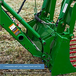 Titan Attachments 72-in Tine Bucket Attachment Fits John Deere Loaders