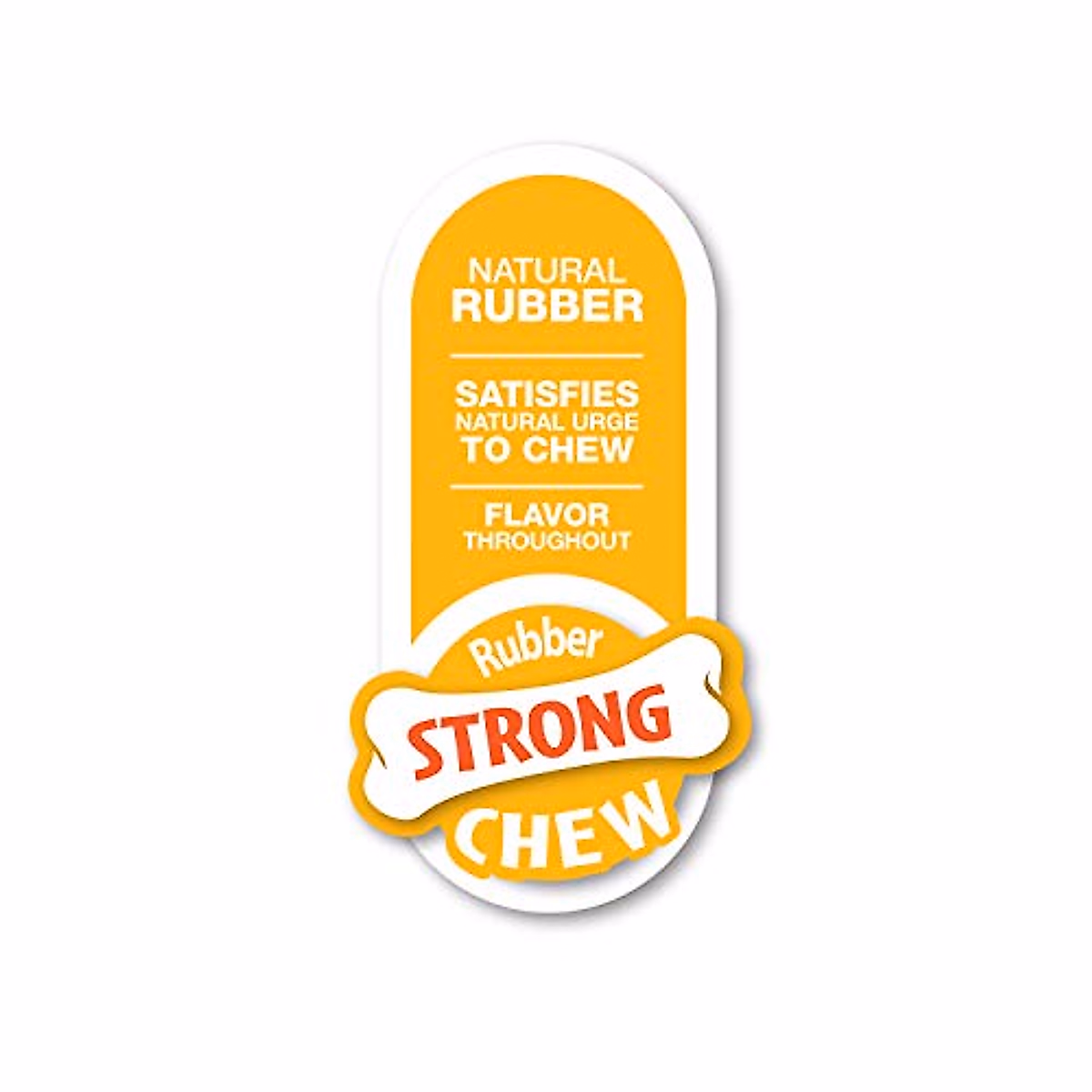 Nylabone Rubber Camo Bone Strong Chew Dog Toy Duck Medium/Wolf (1 Count)