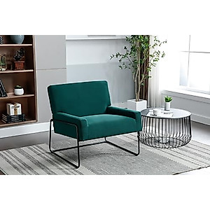 Dsnyu Velvet Accent Chair, Arm Chair Modern Comfy Home Furniture for Living Room 27.95" L X 30.51" W X 29.13" H