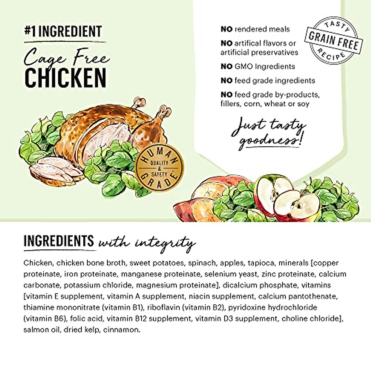 The Honest Kitchen One Pot Stews: Slow Cooked Chicken Stew with Sweet Potato, Spinach & Apples Wet Dog Food, 10.5 oz (Pack of 6)