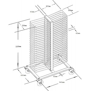 Kitchen Inventions All-Metal Construction Multipurpose Versatile Panel Handling Drying Rack