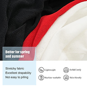 Satuun Women's 3/4 Sleeve Bolero Shrugs Lightweight Open Front Cropped Cardigan Sweaters