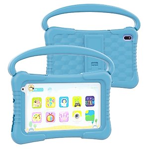 IWGGO Kids 7-inch Tablet with 32GB Storage, Dual Camera, Android 11, Parental Controls, Toddler-friendly