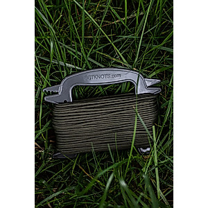 SGT KNOTS Rope Winder - Lightweight and Easy to Use Chord Storage Device for Paracord, Twine, Mason Line & Other (6" - 10 Pack, Gray)