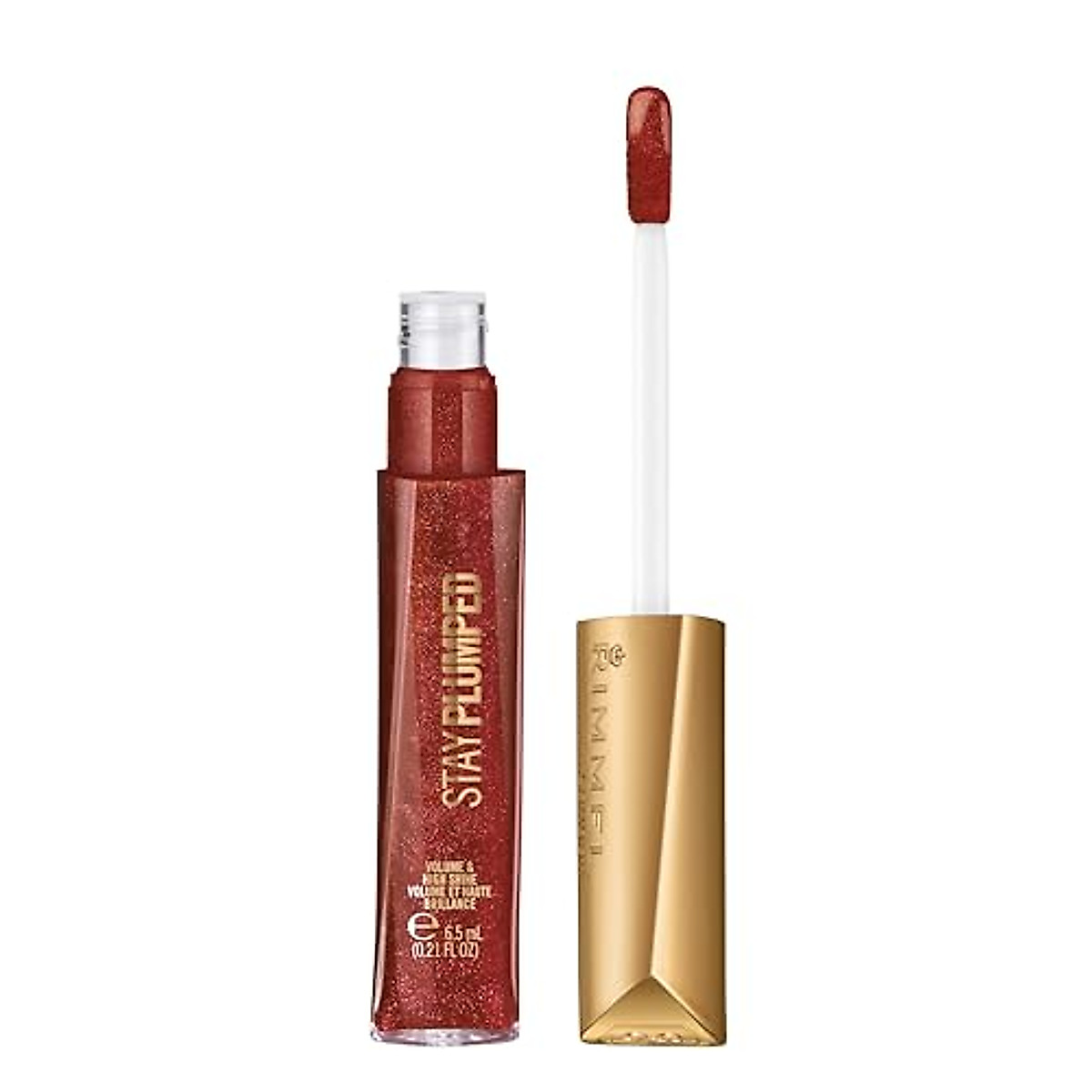Rimmel Stay Plumped Lip Gloss, 760 Bronze Suga, Pack of 1