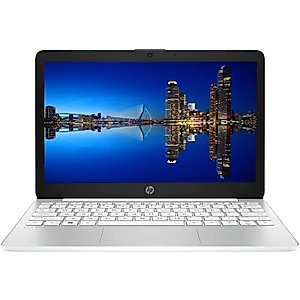 HP Premium 11" HD IPS Laptop, Intel Celeron N Processor 2.60GHz Turbo Speed, 4GB DDR4, 128GB Storage(64GB SSD+64GB MSD), Ultra-Fast WiFi Speed, Windows 11 OS, Pearl White Color (Renewed)