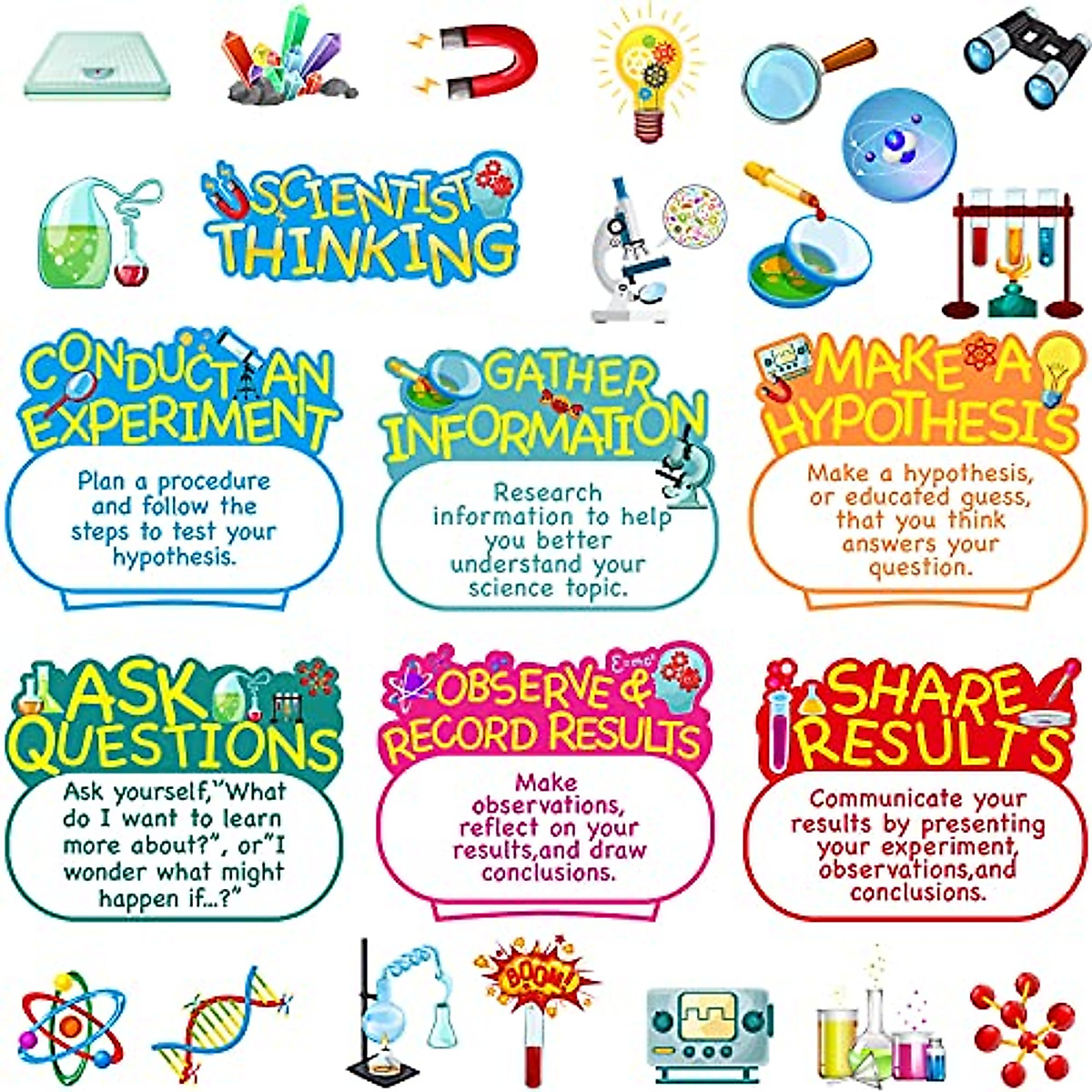 Science Bulletin Board Set - 25 Pieces for Education & Parties